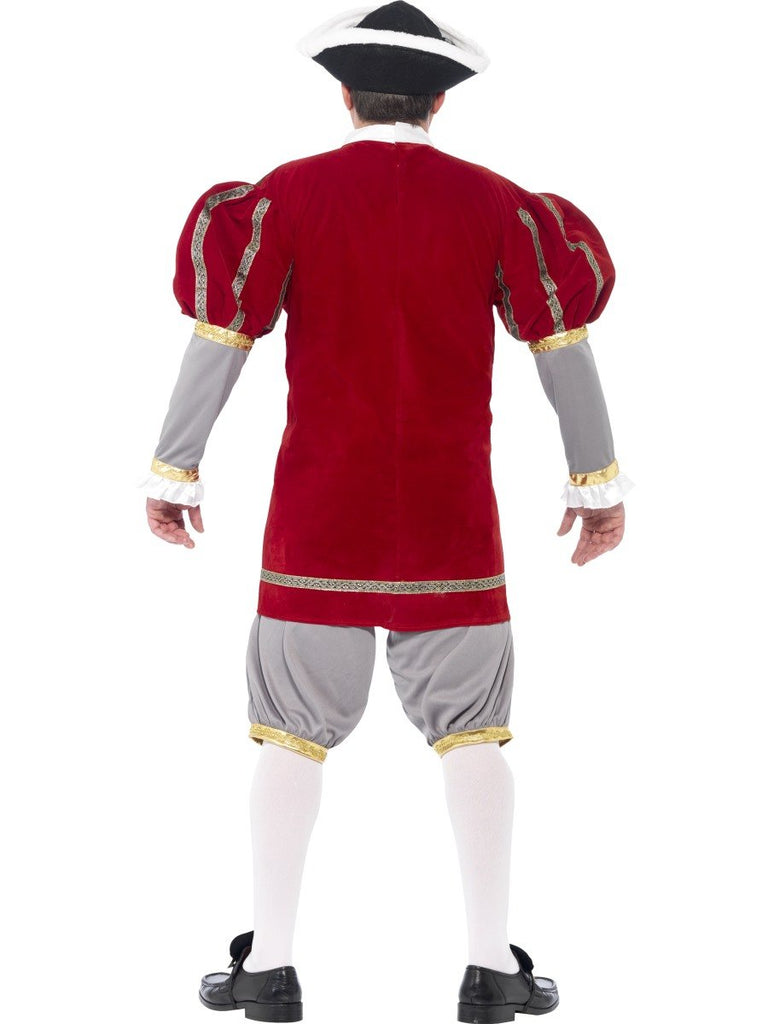 Mens Red and Grey King Henry the Eight Costume – Escapade